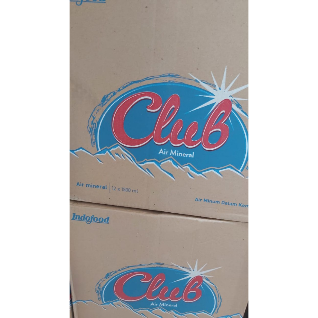 Jual AIR MINERAL CLUB BOTOL 1500 ML/ 1,5L DUS ISI 12 | Shopee Indonesia