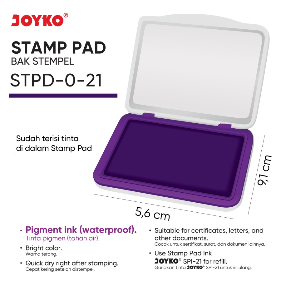 Jual Joyko Stamp Pad / Bak Stempel STPD-0-21 | Shopee Indonesia