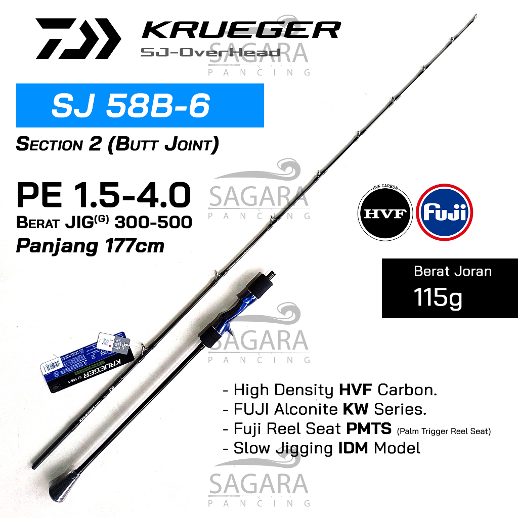 Jual Joran Daiwa Krueger Joran Slow Jigging Rod Jigging | Shopee Indonesia