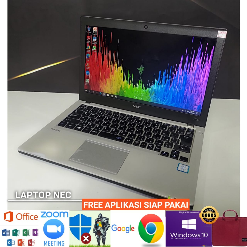 Jual Laptop NEC intel core i3 gen 6 ram 4gb SSD 128gb - windows 10 pro ...