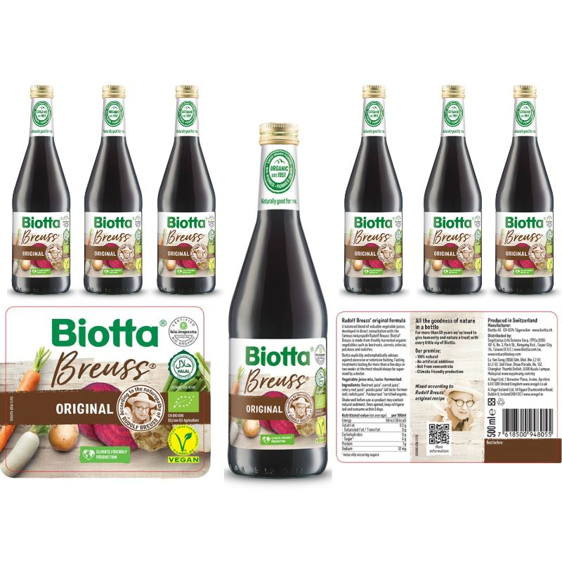Jual Biotta - Breuss Vegetable Juice 500ml (100% Alami dan Dijamin Asli ...