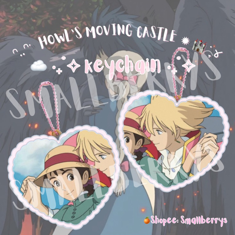 Jual HOWLS MOVING CASTLE COUPLE KEYCHAIN | Shopee Indonesia