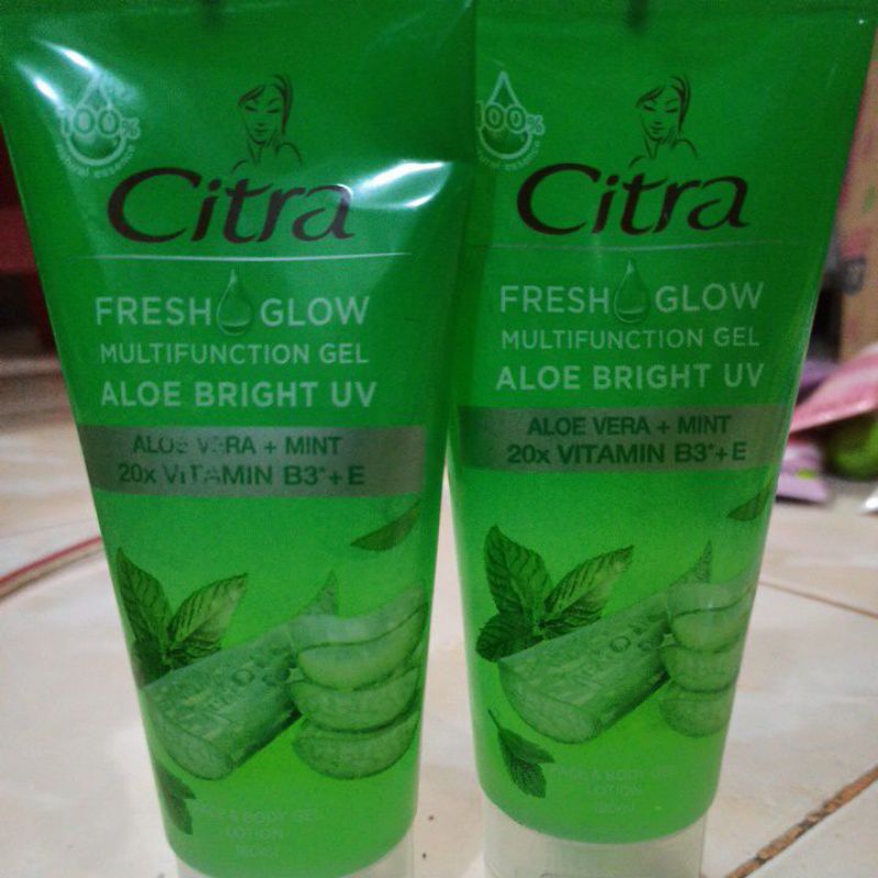 Jual CITRA FRESH GLOW MULTIFUNCTION GEL ALOE BRIGHT UV 180ML | Shopee ...