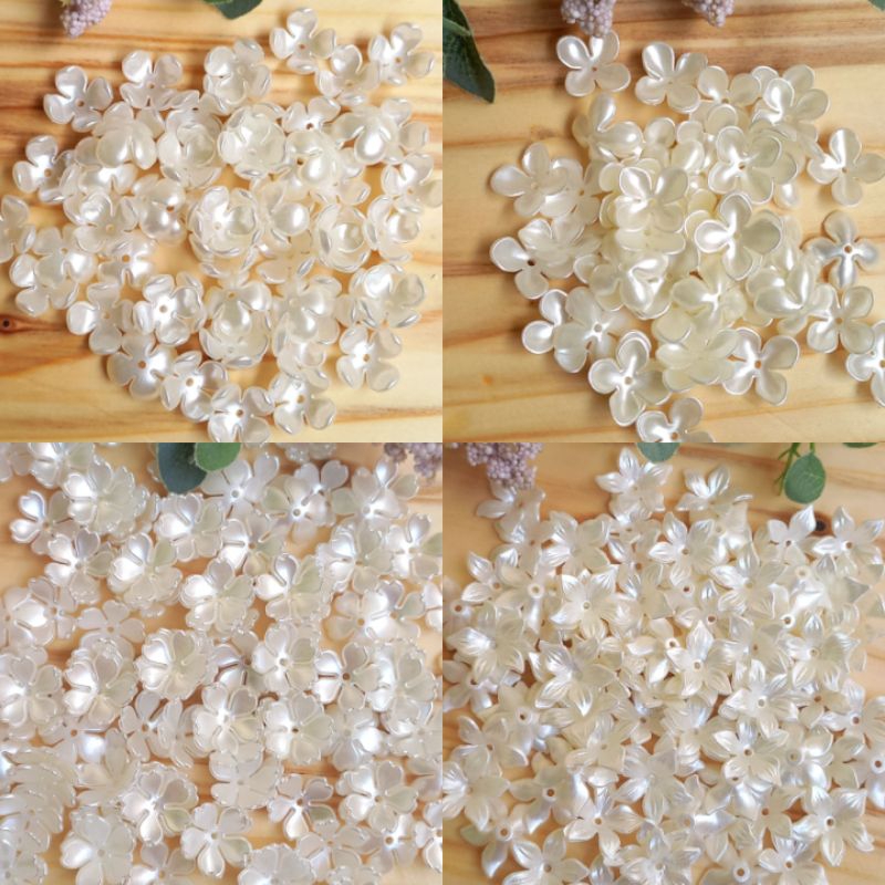Jual 25gr manik bunga kelopak sakura dan semanggi BW | Shopee Indonesia