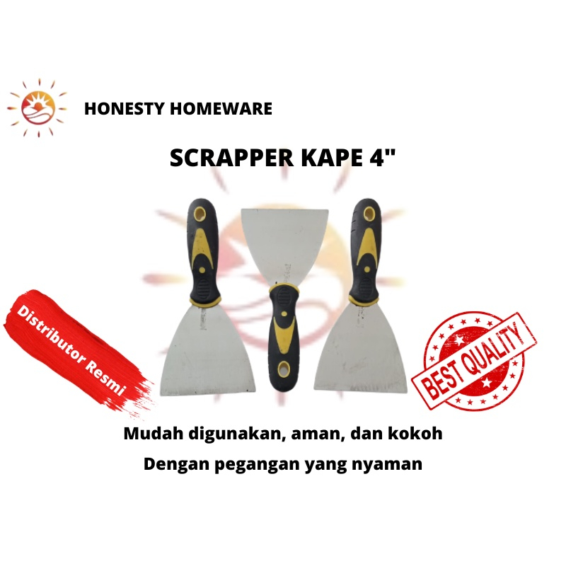 Jual SCRAPER SCRAPPER KAPE KAPI STAINLESS GAGANG KARET 2" 3" 4 ...