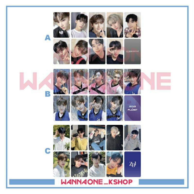 Jual photocard ZB1 SELCA zerobaseone boys planet | Shopee Indonesia