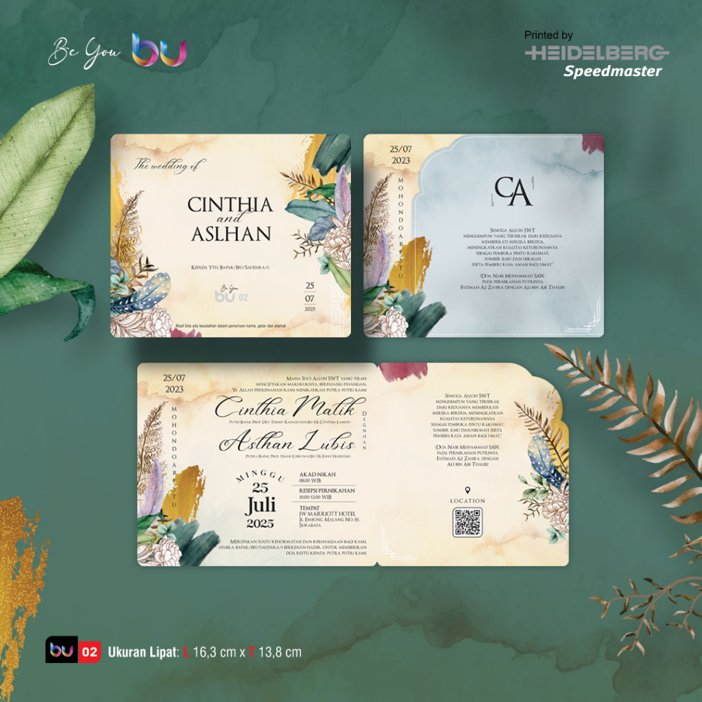 Jual BLANGKO UNDANGAN BEYOU 02 / BLANGKO UNDANGAN BU 02/UNDANGAN KOSONG ...