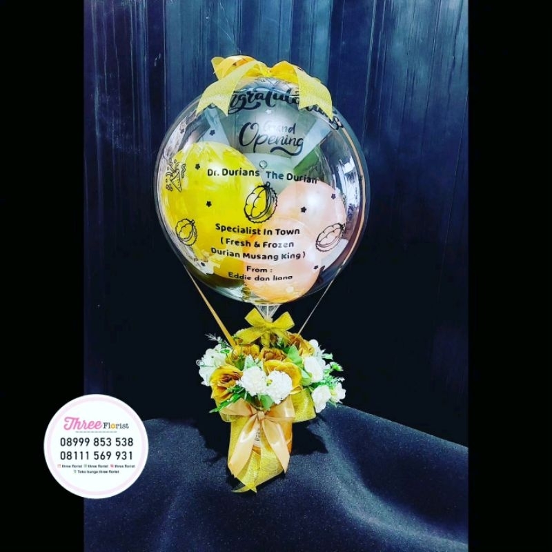 Jual bloom box balon / hadiah ucapan selamat / box bunga balon / balon ...