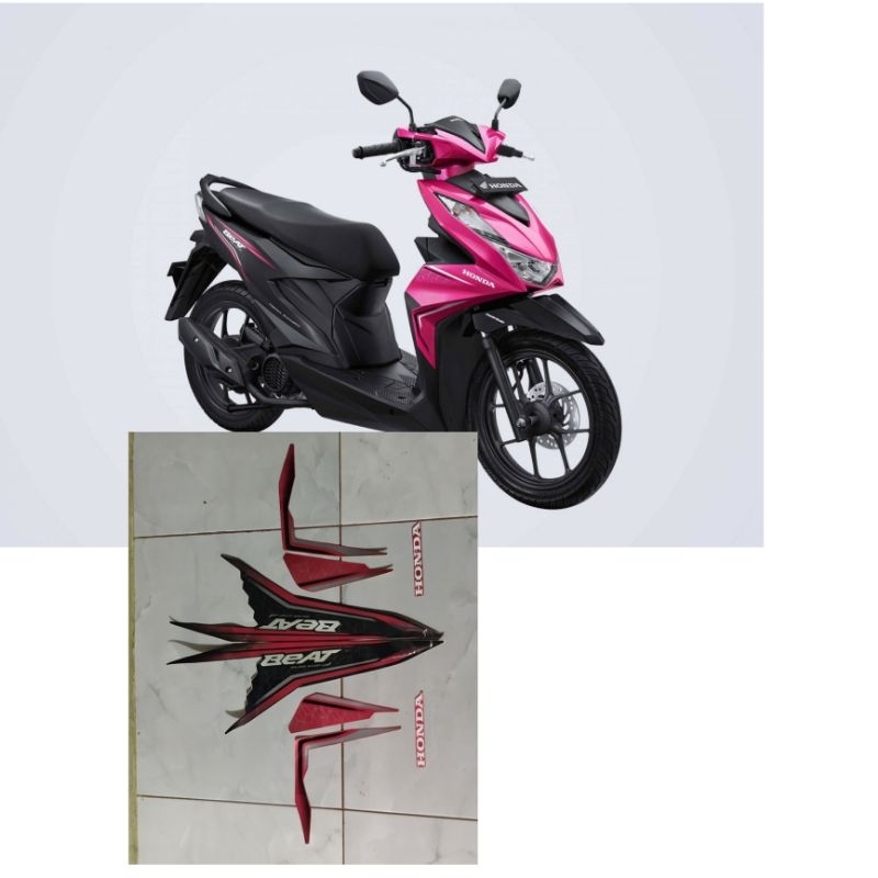 Jual STIKER BEAT LED ECO K1A 2020 HITAM PINK FUSION MAGENTA BLACK ...