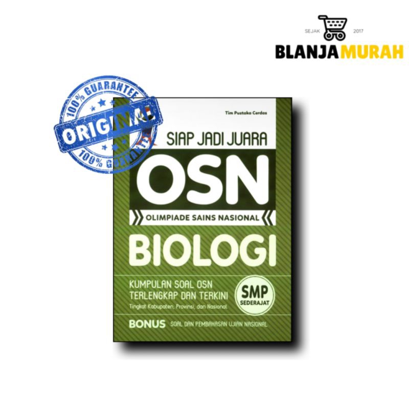 Jual BUKU OSN SMP - SIAP JADI JUARA OSN OLIMPIADE SAINS NASIONAL BIOLOGI SMP SEDERAJAT | Shopee ...