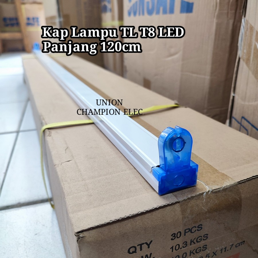 Jual Rumah Lampu TL T8 LED Tube Bracket panjang 120cm type Double ...