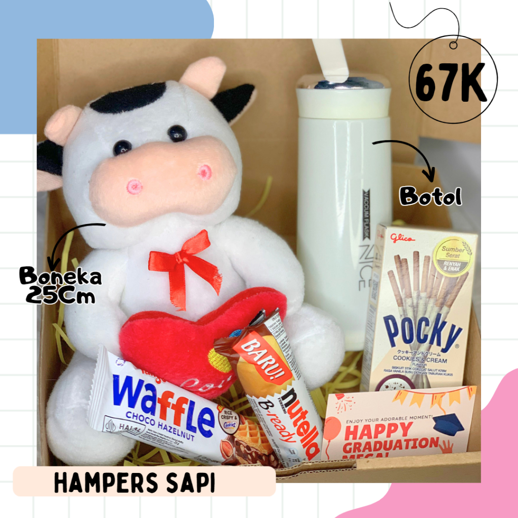 Jual (KIRIM HARI INI) hampers box snack box gift box bok wisuda ulang ...