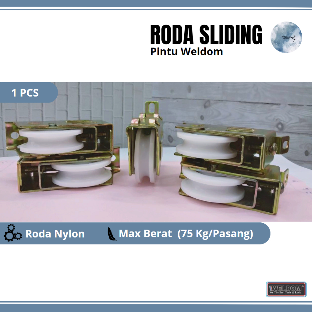 Jual RODA BESAR PINTU ALUMINIUM SLIDING GESER DORONG MEDIUM DUTY WELDOM ...