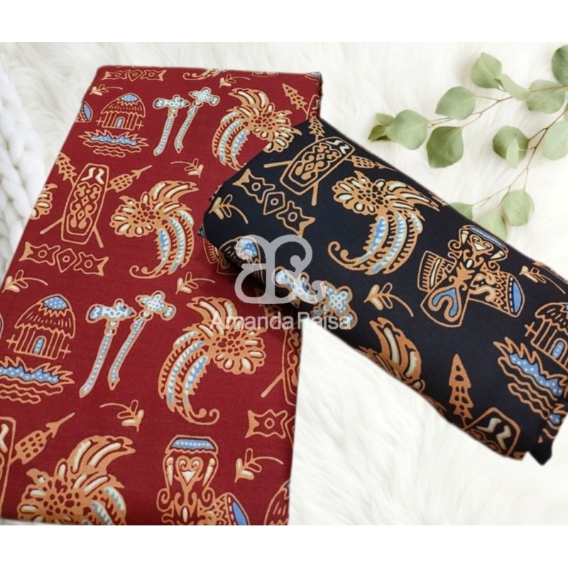 Jual Kain Batik Meteran Potongan Motif Isen Papua | Shopee Indonesia