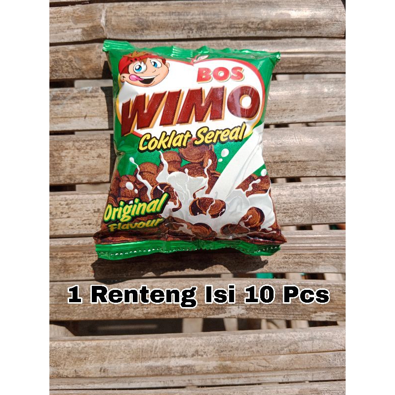 Jual Snack Bos Wimo Coklat Sereal 1 Renteng Isi 10 Pcs | Shopee Indonesia