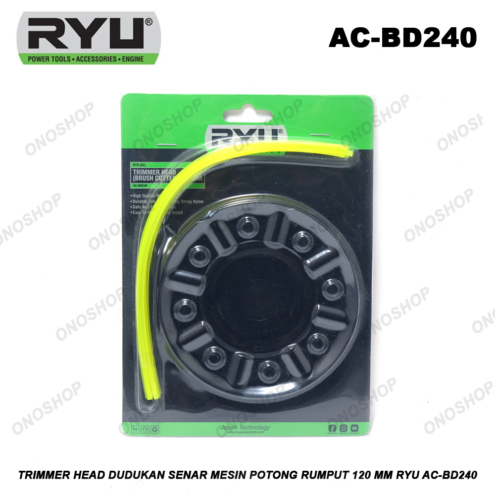 Jual Trimmer Head Dudukan Senar Mesin Potong Rumput 120 mm Ryu AC-BD240 ...