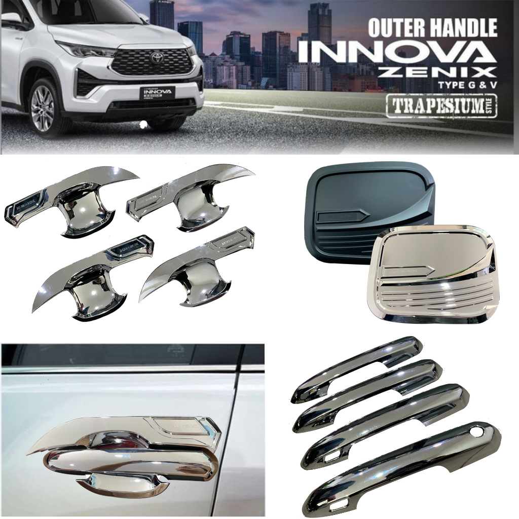 Jual Outer Handle + Tank Cover Innova Zenix 2023 Type G/V Chrome ABS | Paket Lengkap / Satuan ...