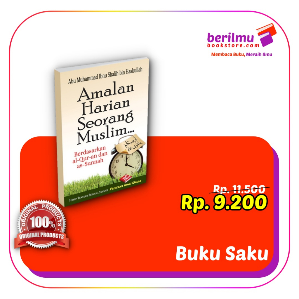 Jual Buku Saku Amalan Harian Seorang Muslim | Buku Saku Islami | Soft ...