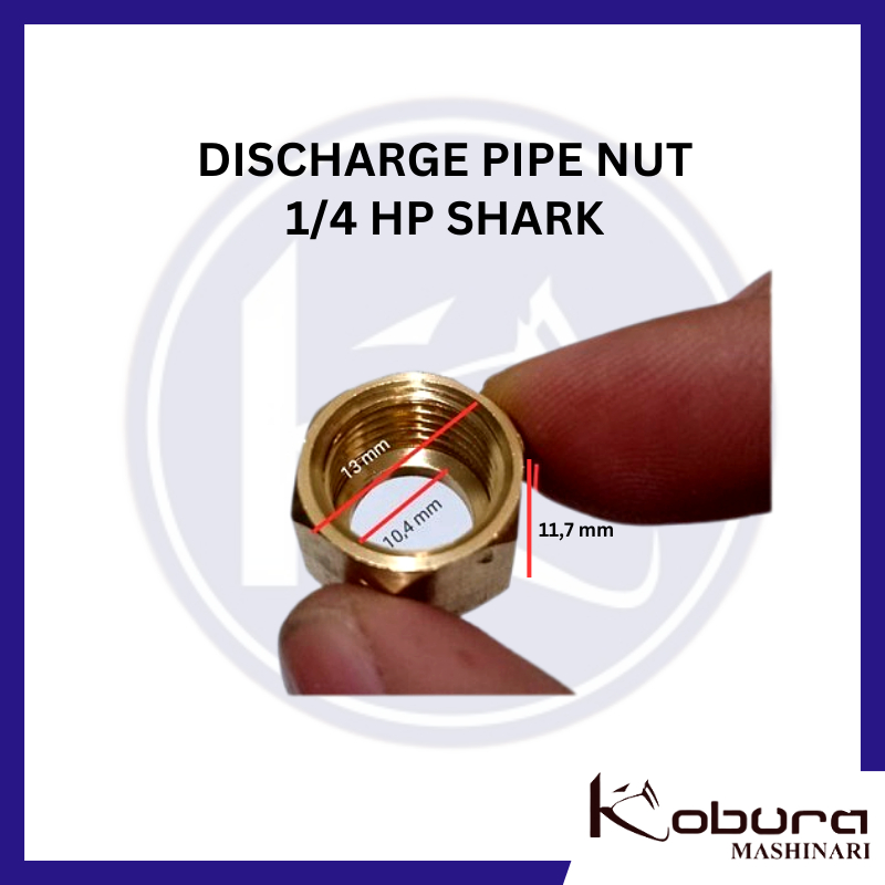 Jual Discharge Pipe Nut 1/4 Hp Shark Mur Pipa Tanda Tanya 1/4 HP Shark ...