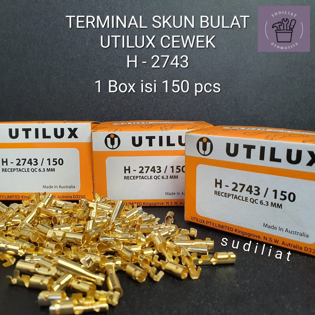 Jual TERMINAL SKUN UTILUX CEWEK BULAT / FEMALE H-2743 ISI 150 PCS ...