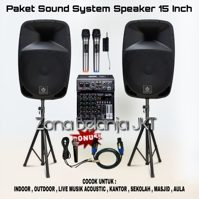 Jual PAKET SOUND SYSTEM KARAOKE LIVE MUSIK INDOOR OUTDOOR SPEAKER AKTIF ...