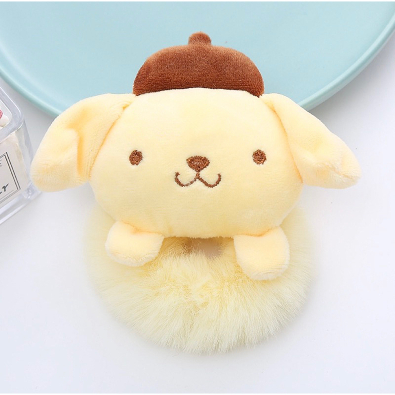 Jual IKAT MODEL HANDUK / IKATAN RAMBUT SANRIO POMPOM KEPALA CINNAMOROLL ...