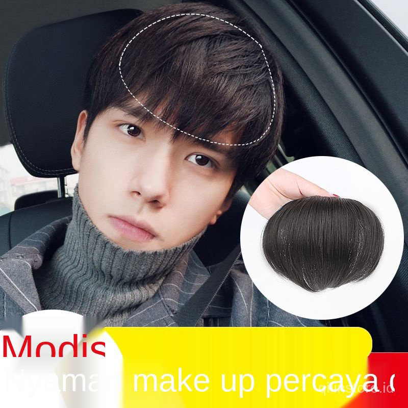 Jual hairclip poni pria teball penebal rambut pria poni tebal pria k9 ...