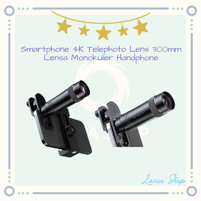 Jual Smartphone 4K Telephoto Lens 300mm - Lensa Monokuler Handphone ...