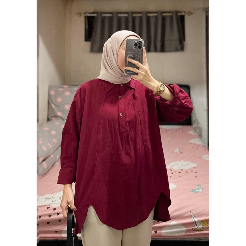 Jual kekey kemeja linen | Shopee Indonesia