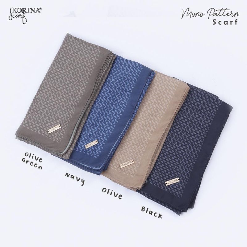 Jual MONO Pattern Scarf by Korina New | Shopee Indonesia