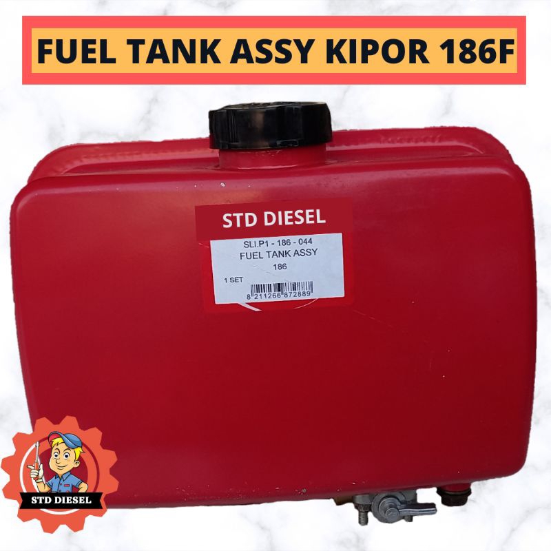 Jual FUEL TANK ASSY KIPOR 186F TANGKI TENGKI MESIN SOLAR 186 | Shopee ...