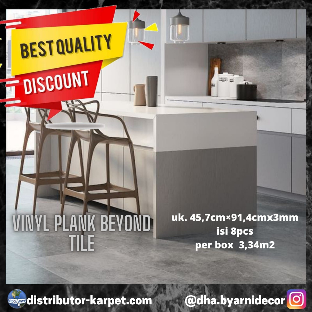 Jual Lantai Vinyl Beyond IS Motif Stone/Concrete/Semen Tebal 3mm HARGA ...