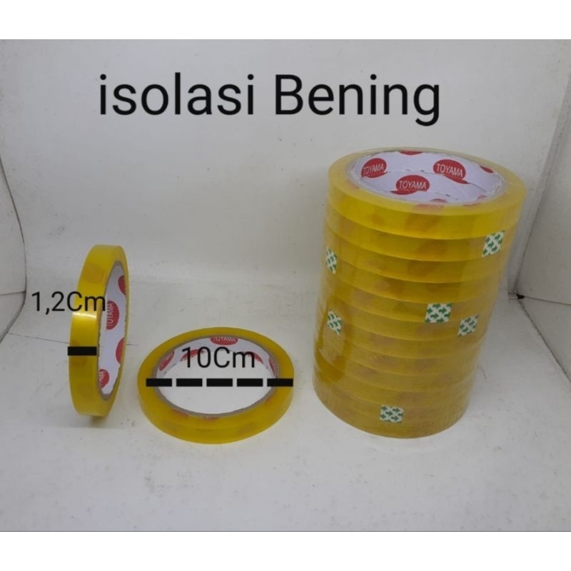 Jual ISOLASI BENING TOYAMA KECIL 1 SLOP ISI 12 ROL , ISOLASI BENING ...
