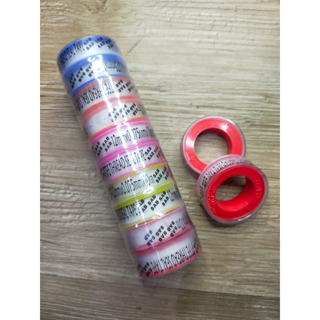 Jual Seal Tape Tape Selotip Pipa Isolasi Kran Seltip 10 meter Murah ...