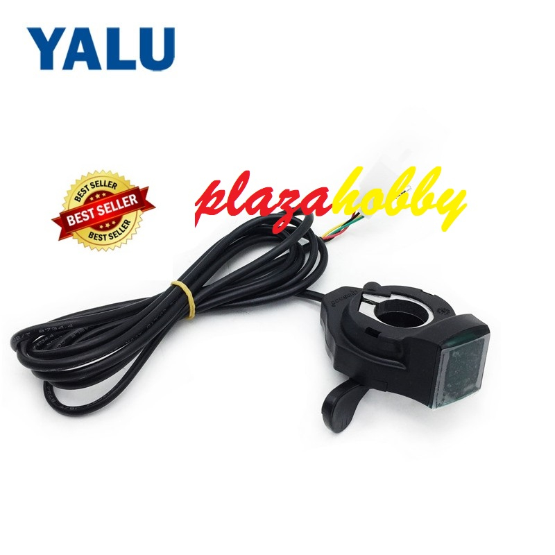 Jual Ebike thumb throttle 12V - 96V LCD display gas tangan sepeda ...