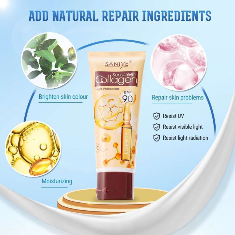 Jual SANIYE Sunscreen Collagen Whitening Moisturizing High Protection SPF90+ SPF 50 PA++ ...