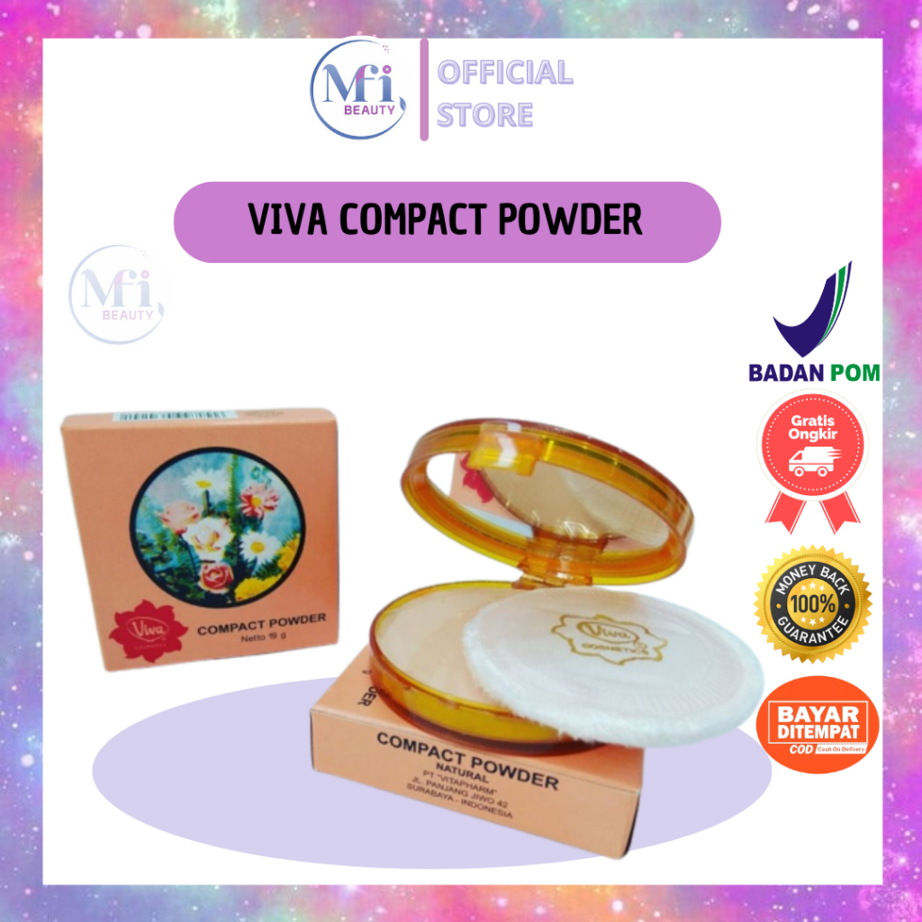 Jual MFI - Viva Compact Powder Tersedia 3 Varian Warna | Netto 19gr ...