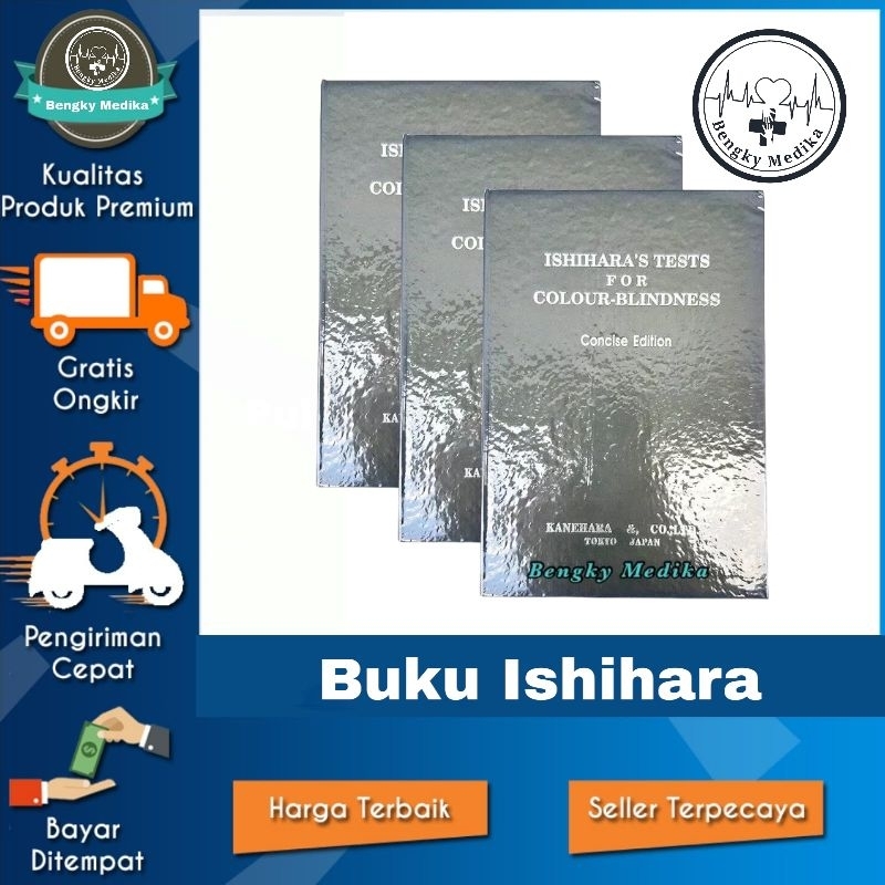 Jual Buku Ishihara Buku Tes Buta Warna Isihara ishihara 14 plate ...