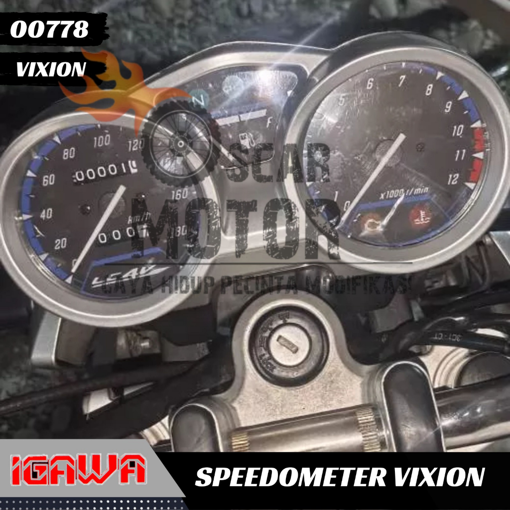 Jual Speedo Meter Jarum Vixion Old Universal Igawa RPM Kilo Meter Paket ...