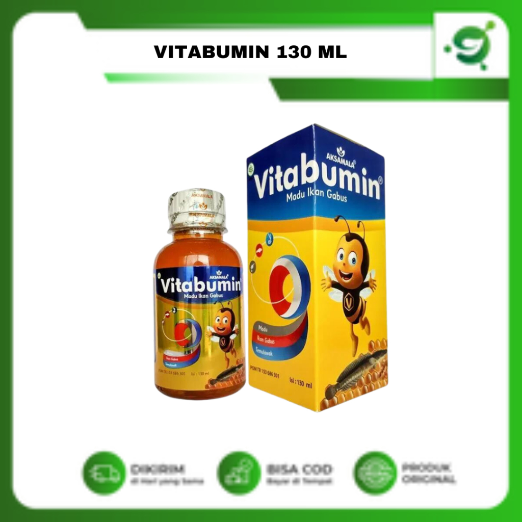 Jual Madu Vitabumin 130ml Penambah Nafsu Makan Anak Original | Shopee Indonesia