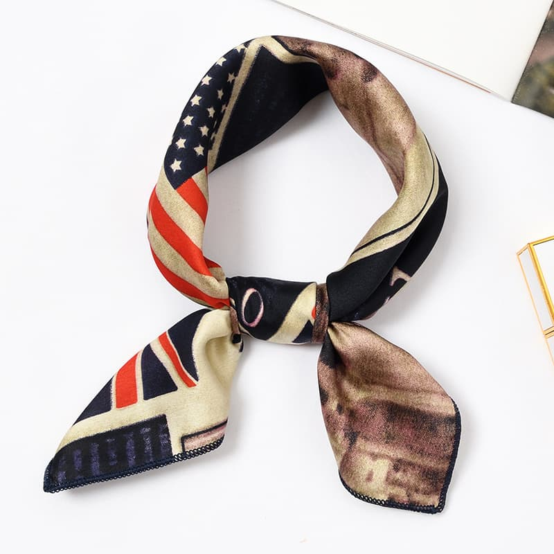 Jual Syal leher syal pramugari scraf sutra 50x50 syal kepala syal tas ...