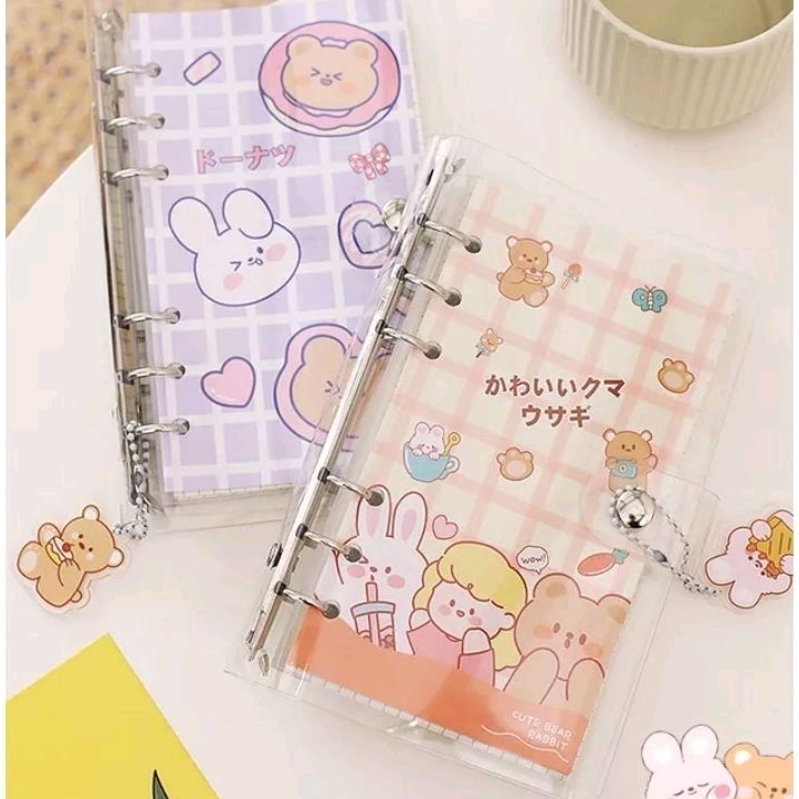 Jual Binder 6 Ring Memo Book Buku Diary Soft Binder Set Isi 100pg (Free ...