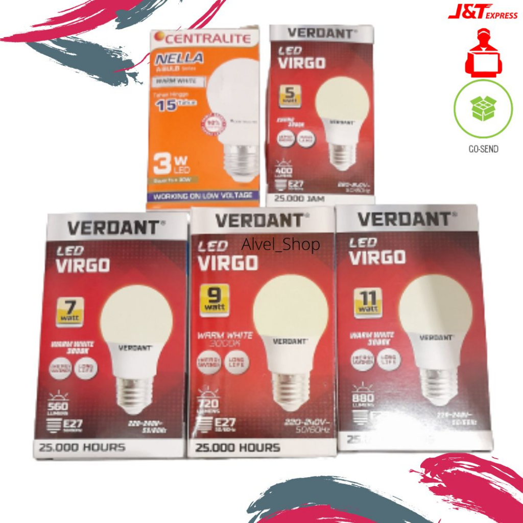 Jual Bohlam Lampu LED Verdant Kuning 3W/5W/7W/9W/11W | Shopee Indonesia