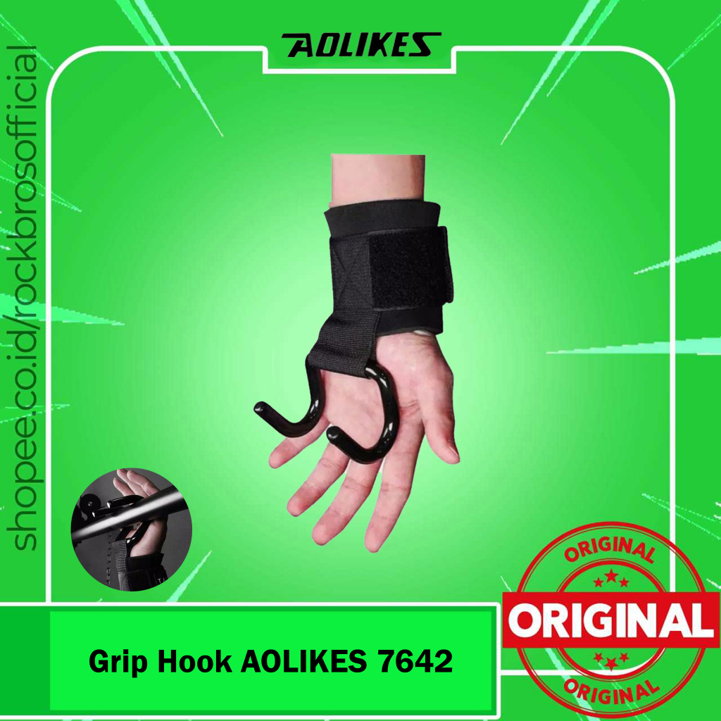 Jual Wrist Band Grip Hook Aolikes 7642 Alat Bantu Kait Anti Slip Claw ...