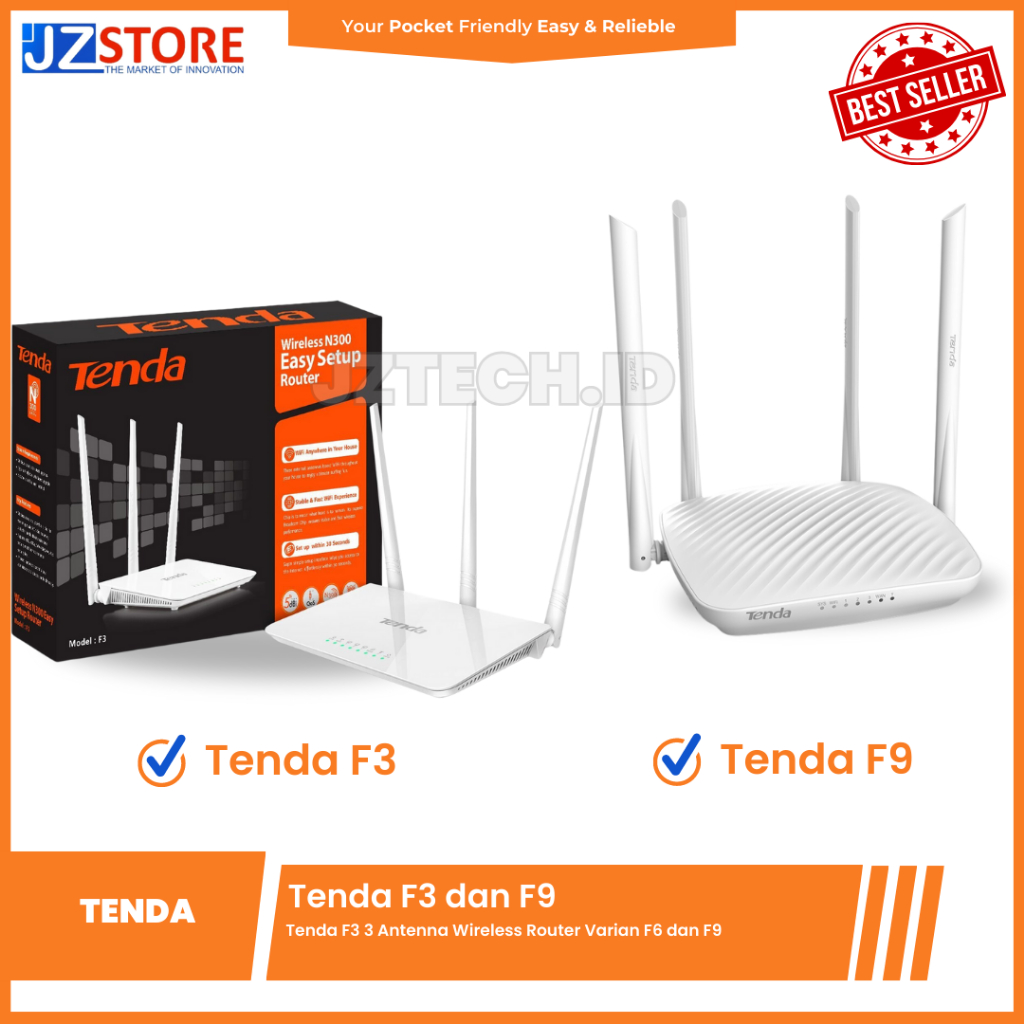 Jual Tenda F3 3 Antenna Wireless Router Varian F6 dan F9 | Shopee Indonesia
