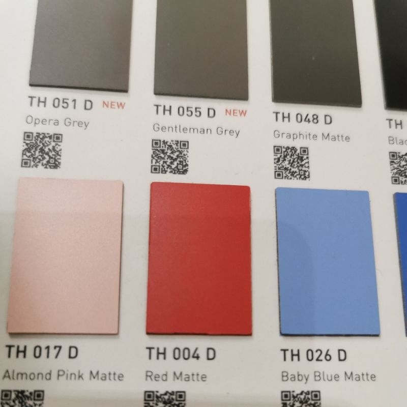 Jual HPL TACO motif solid glossy kilap dan doff mate warna pelangi tipe ...