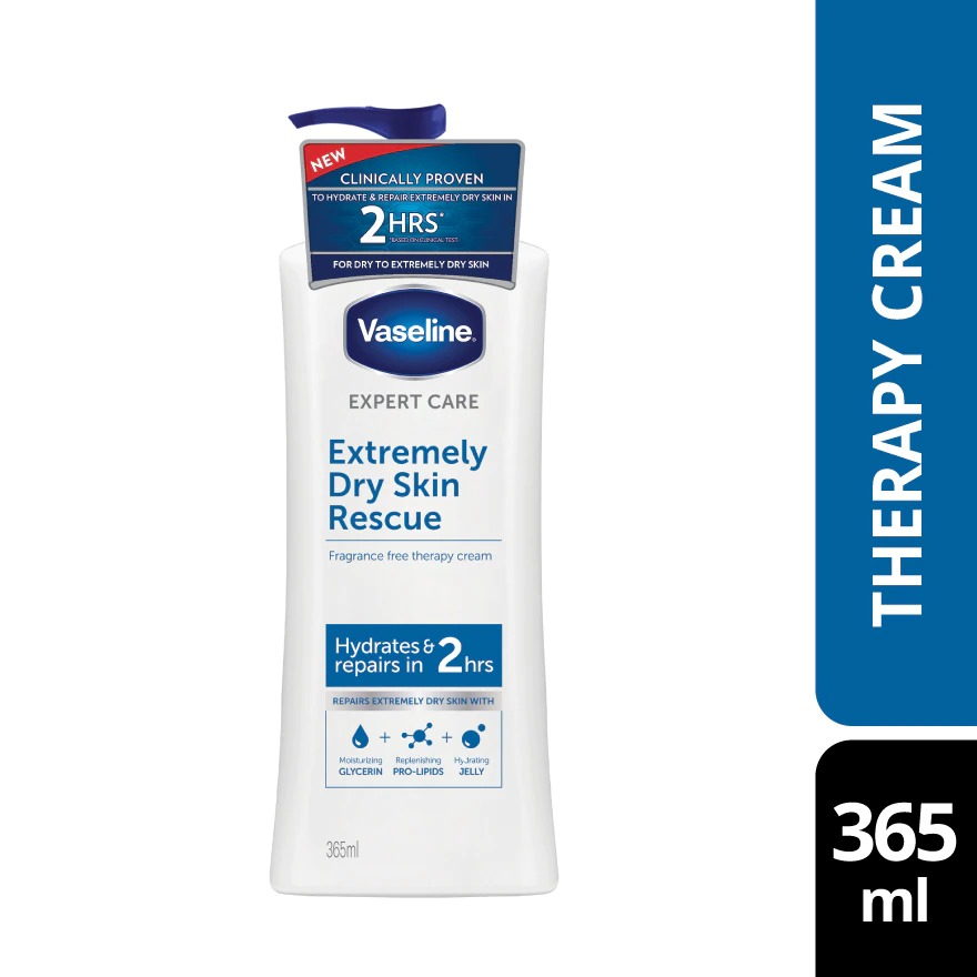 Jual vaseline expert care extremely dry skin rescue lotion cream 365ml | Shopee Indonesia