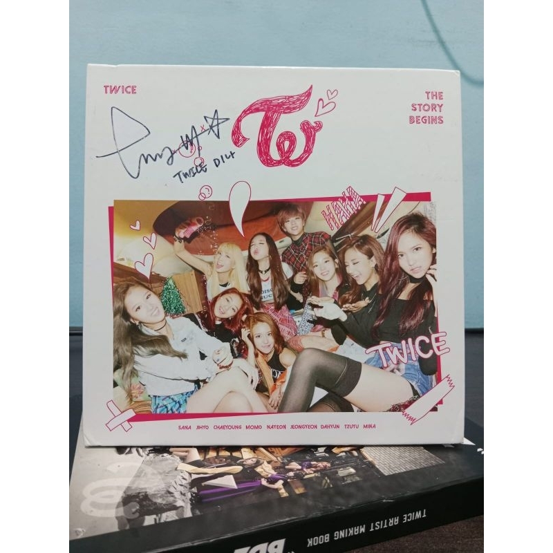 Jual SIGNED MINA TWICE The Story Begins - (Album Only) | Shopee Indonesia