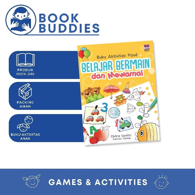 Jual Buku Aktivitas PAUD - Belajar Bermain dan Mewarnai / Coloring Book ...