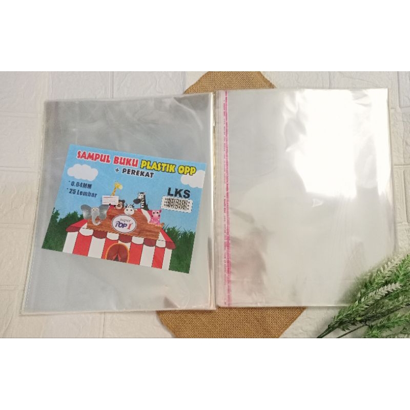 Jual SAMPUL PLASTIK OPP+LEM LKS PACK (ISI 25LEMBAR) | Shopee Indonesia